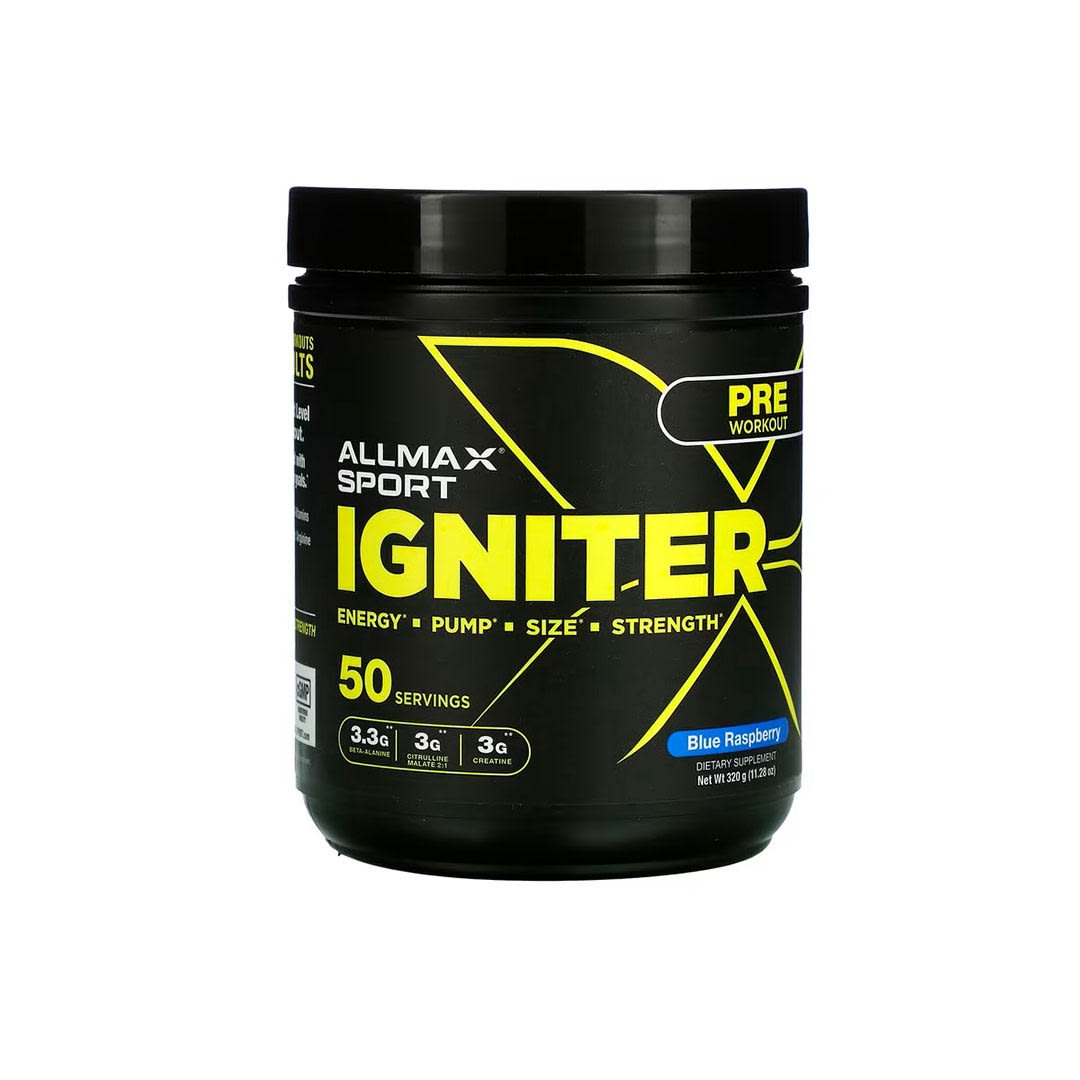 PRE ENTRENO IGNITER SPORT ALLMAX (320 GR) | Suplementos Gold | Tienda ...