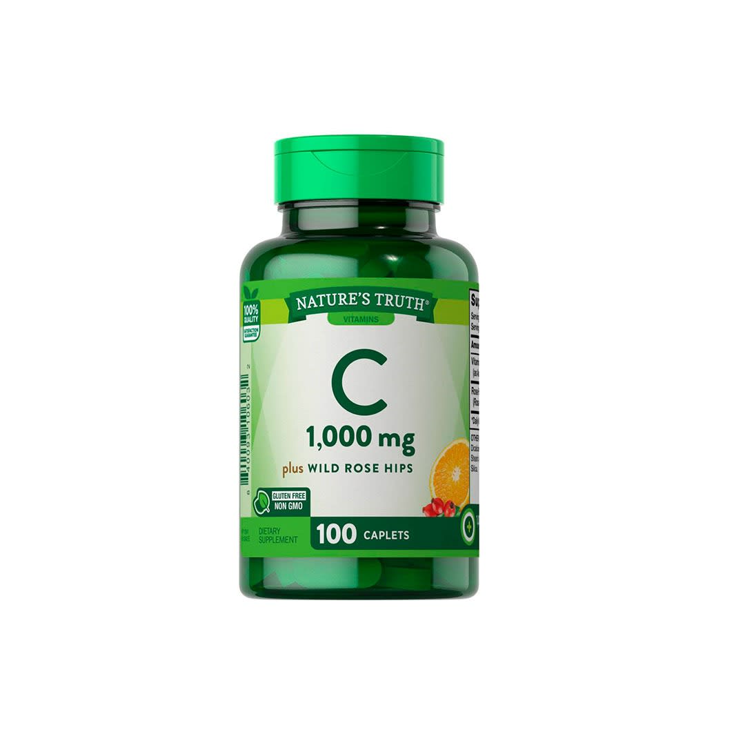 VITAMINA C 1000 MG NATURES TRUTH (100 CAPS) | Suplementos Gold | Tienda ...