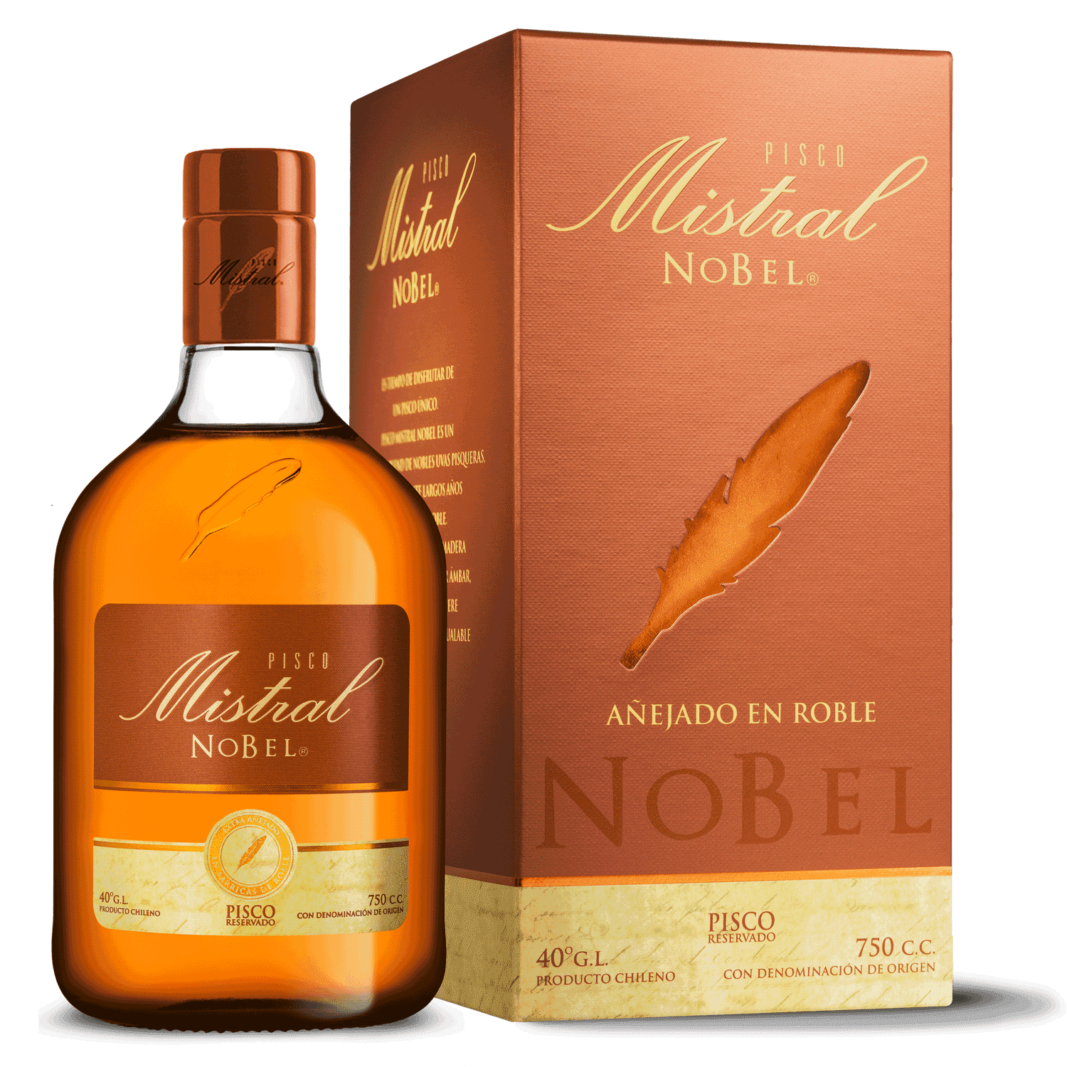 MISTRAL NOBEL 40° 750CC | Botilleria Los Arcos