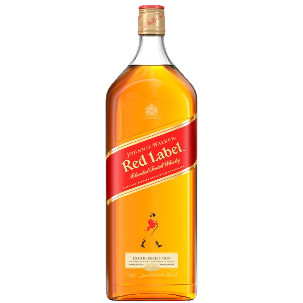 JOHNNIE WALKER RED LABEL 1500 CC | Botilleria Los Arcos
