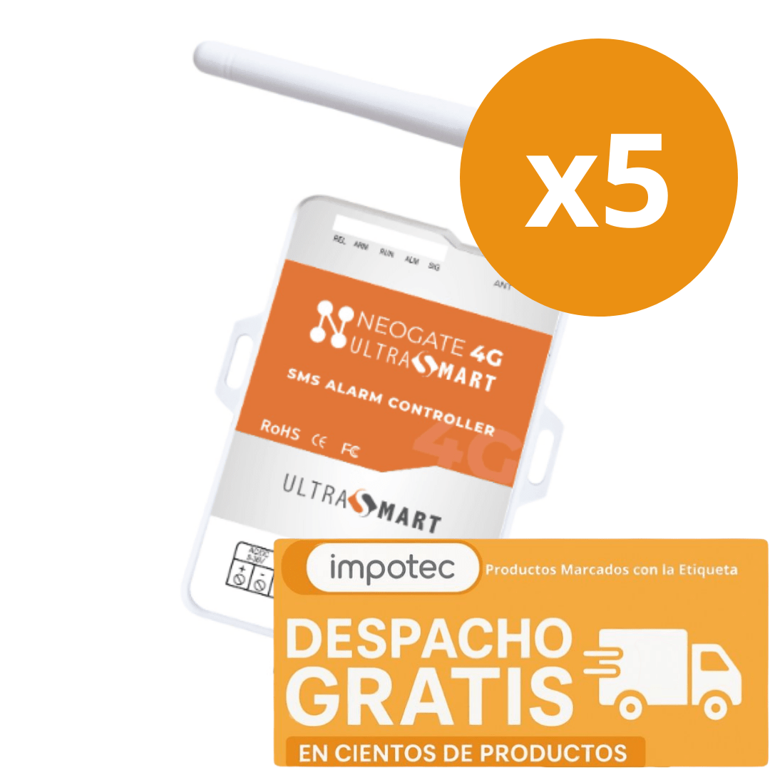 Pack 5 Abre Portón Celular 4G Modelo NeoGate UltraSmart | Impotec