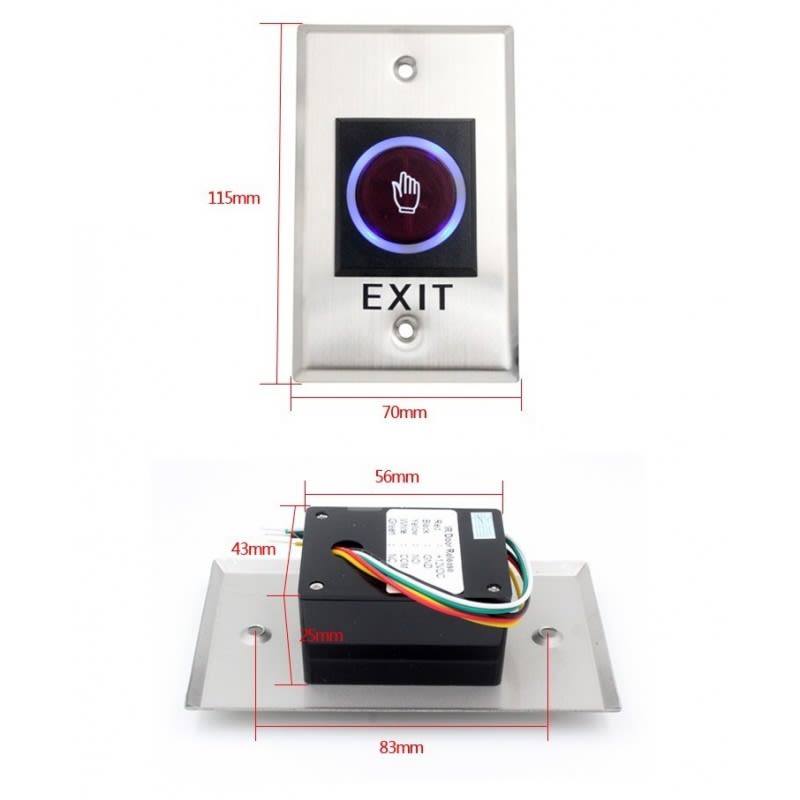 Boton Exit No Touch | Impotec