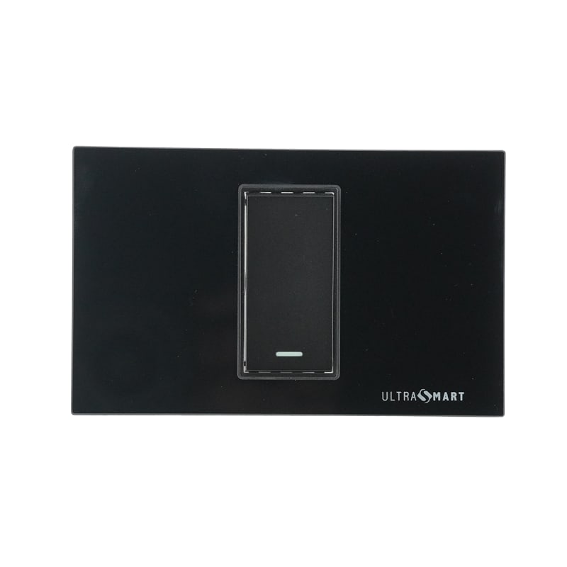 Interruptor Conmutador Simple 9/24 UltraSmart Crystal Black | Impotec