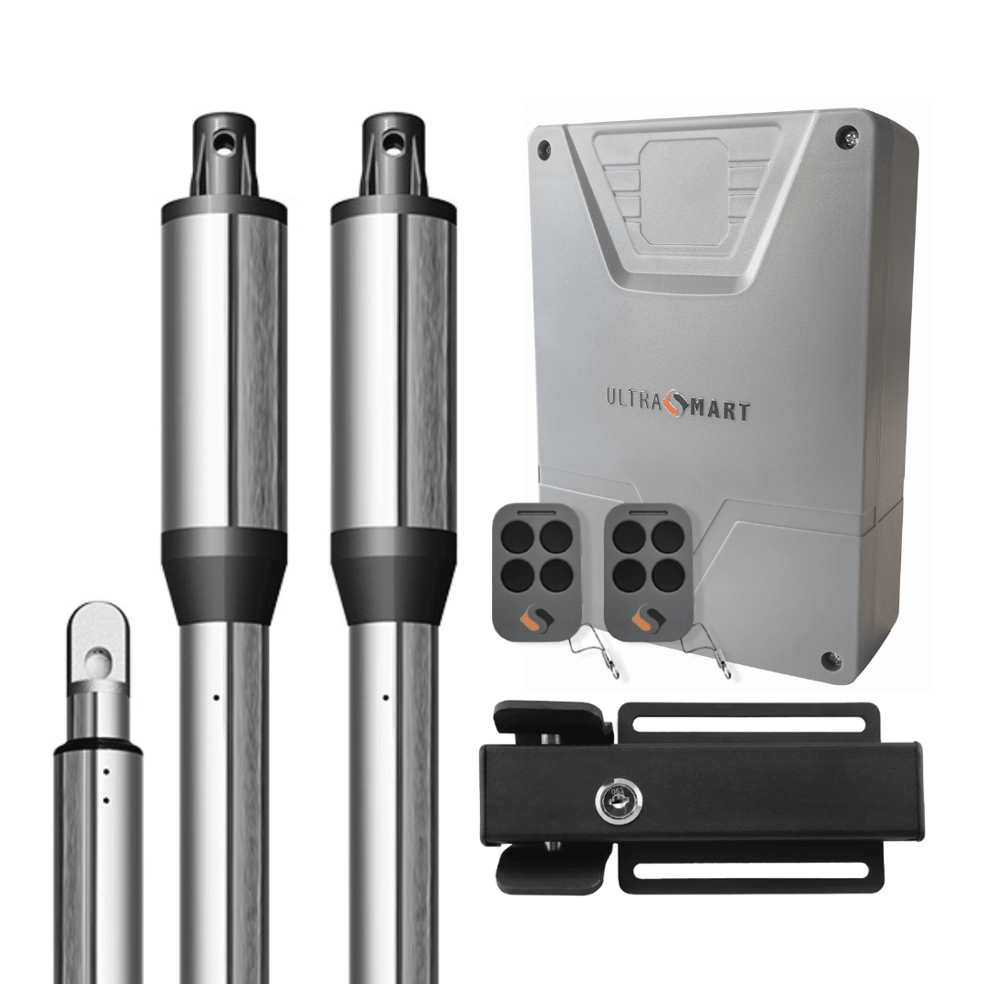 Kit Porton Automatico Batientes 2 Hojas 200kg 2.5mt + Cerradura | Impotec