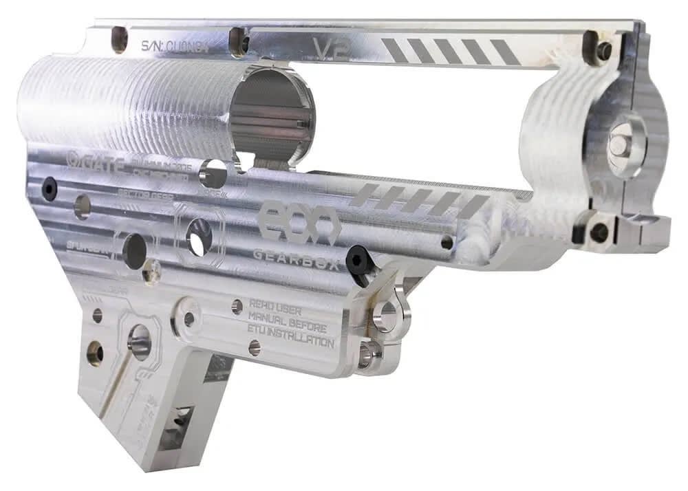 GATE CARCAZA GEARBOX EON GEARBOX V2 (PLATEADO) | KUSTOM TACTICAL