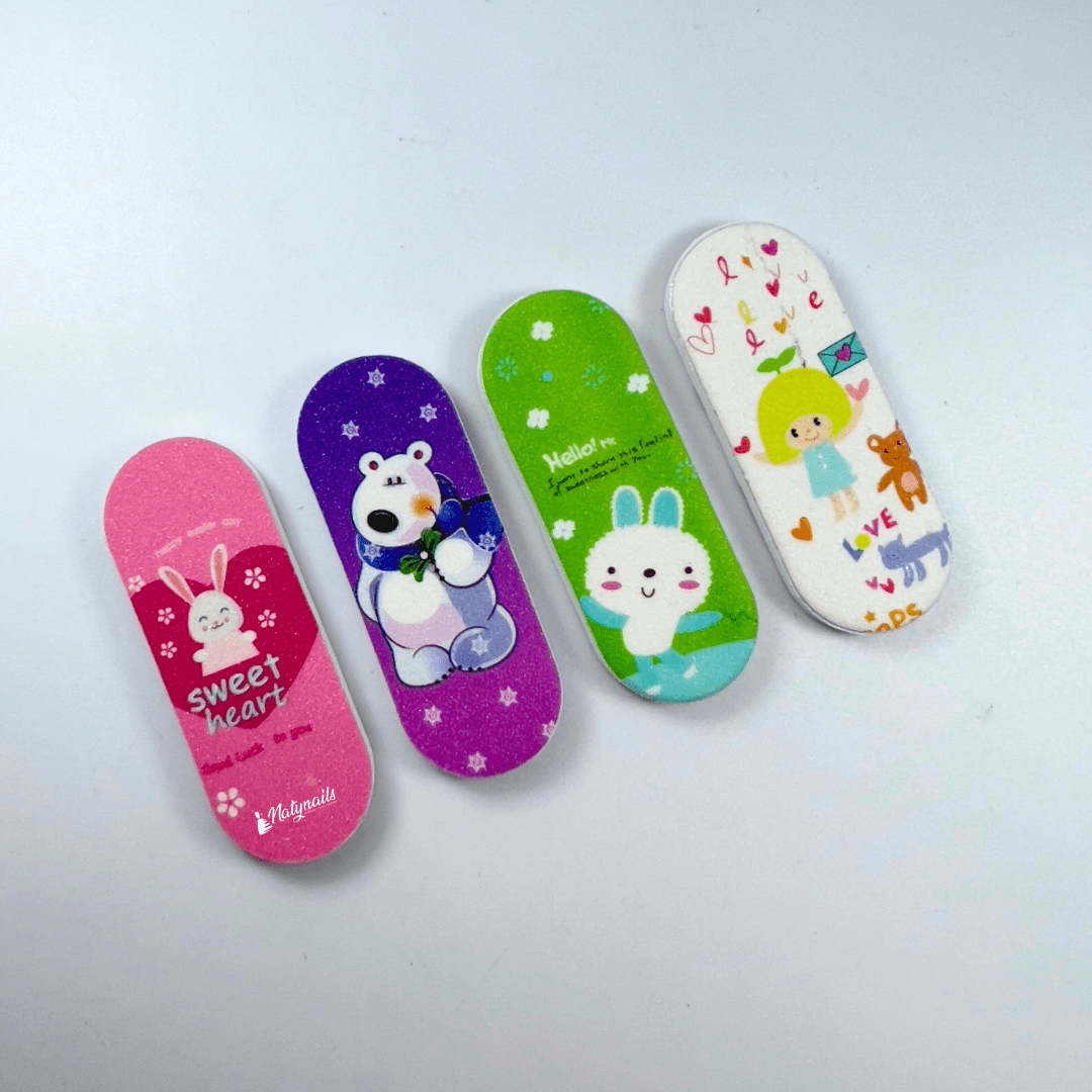 MINI LIMAS DISEÑOS TIERNOS 8u | Naty Nails