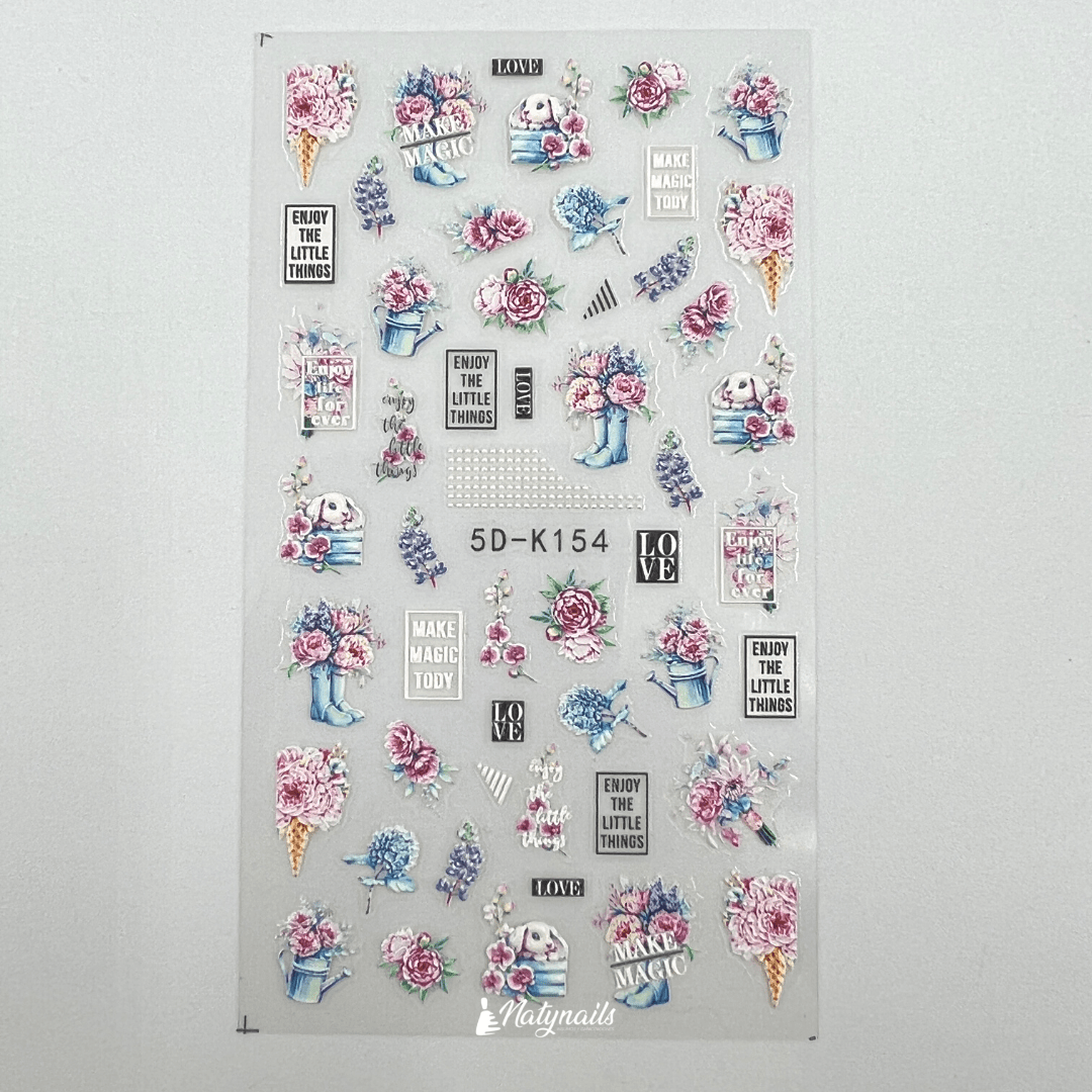 STICKERS 5D K154 | Naty Nails