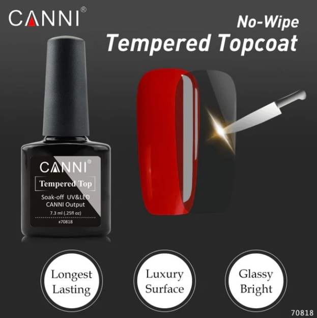 TEMPERED TOP COAT 7.3ML CANNI | Naty Nails