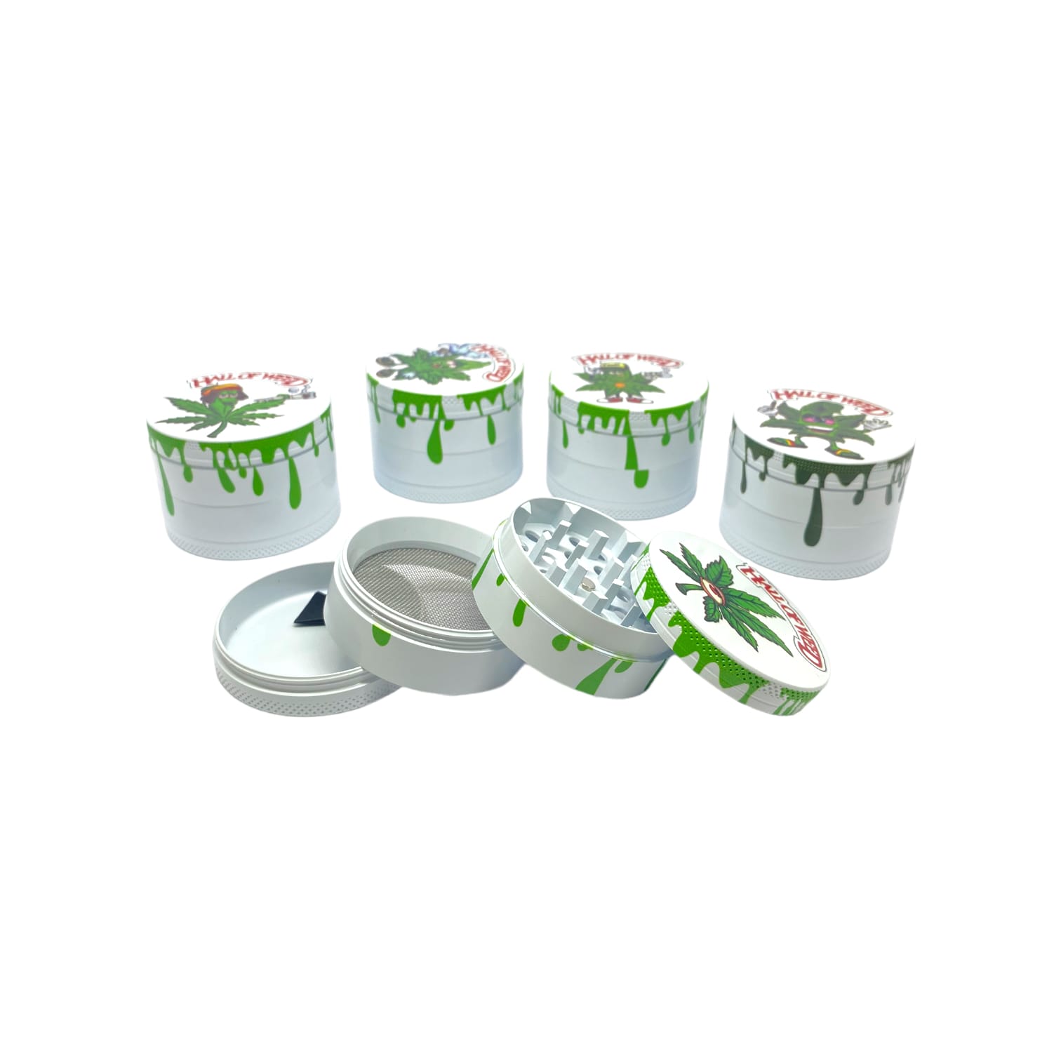 Moledor Hall Of Weed Hoja 50mm | Shopbox Importaciones