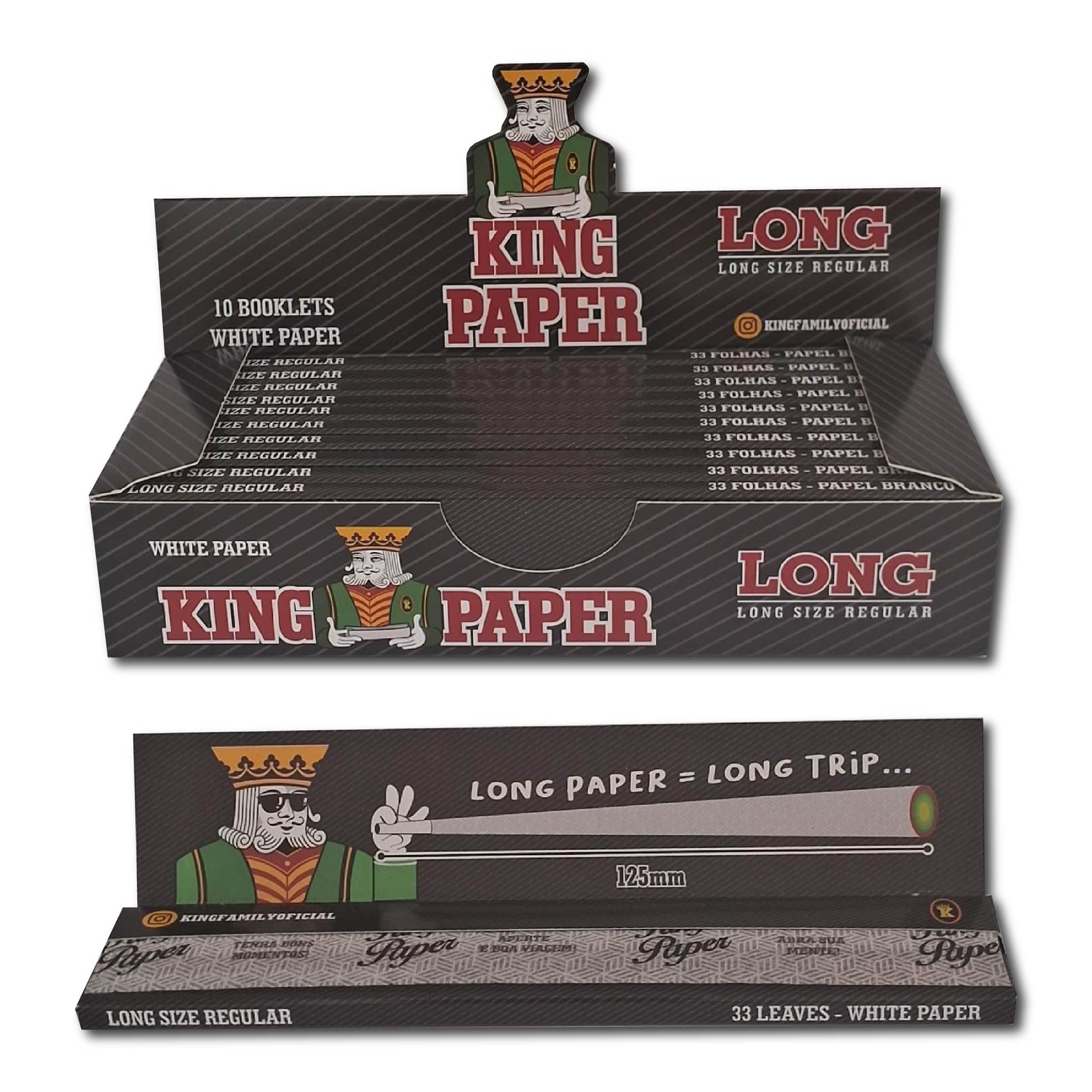 Papelillo King Paper Long Size 10 Booklets | Shopbox Importaciones
