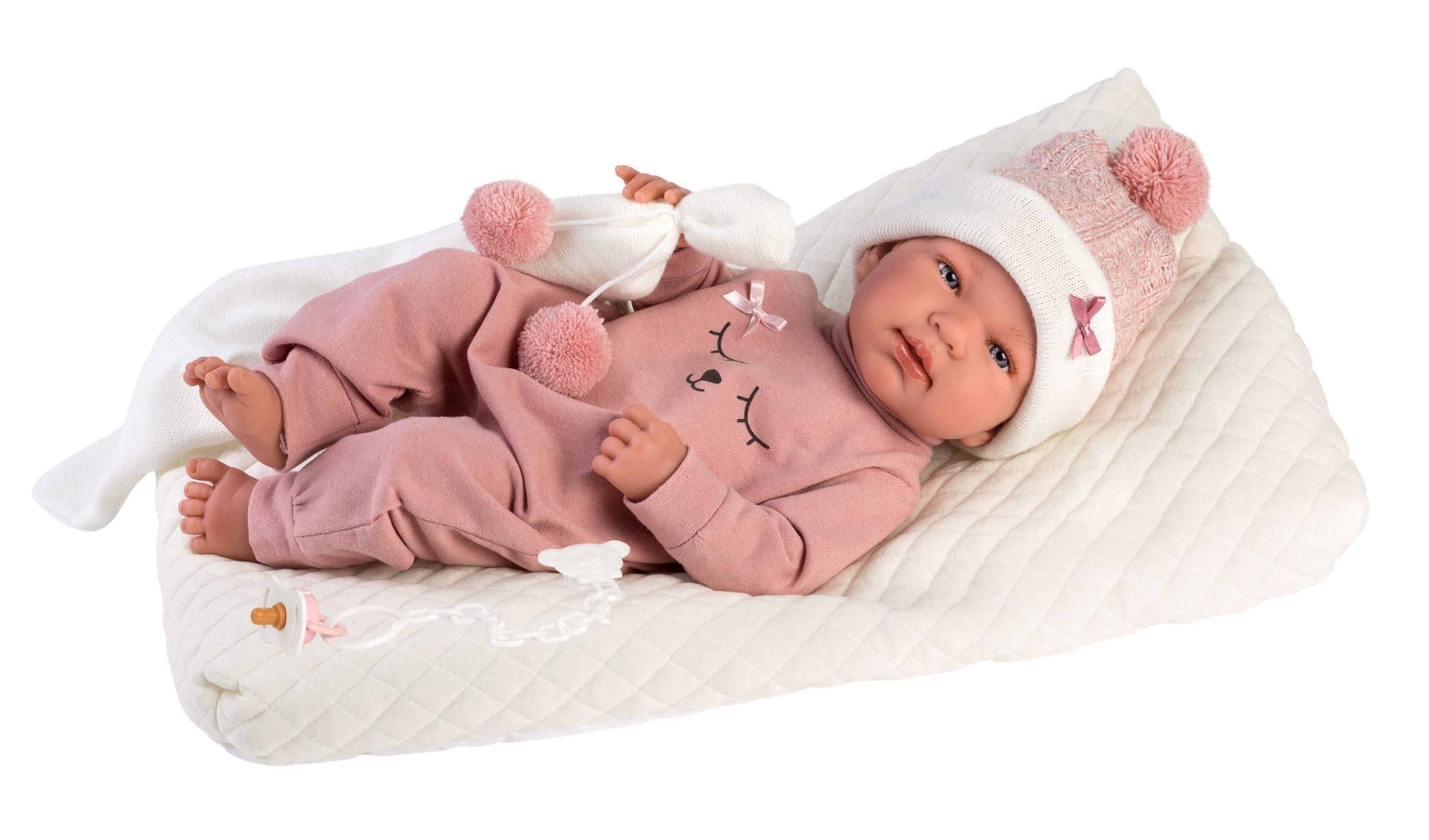 Bebé Tina 43 cm con Cojín | Detalles Valentina