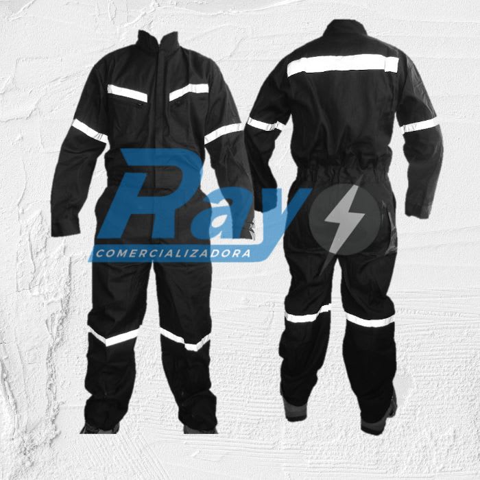 Overol Poplin Negro | Comercial Rayo