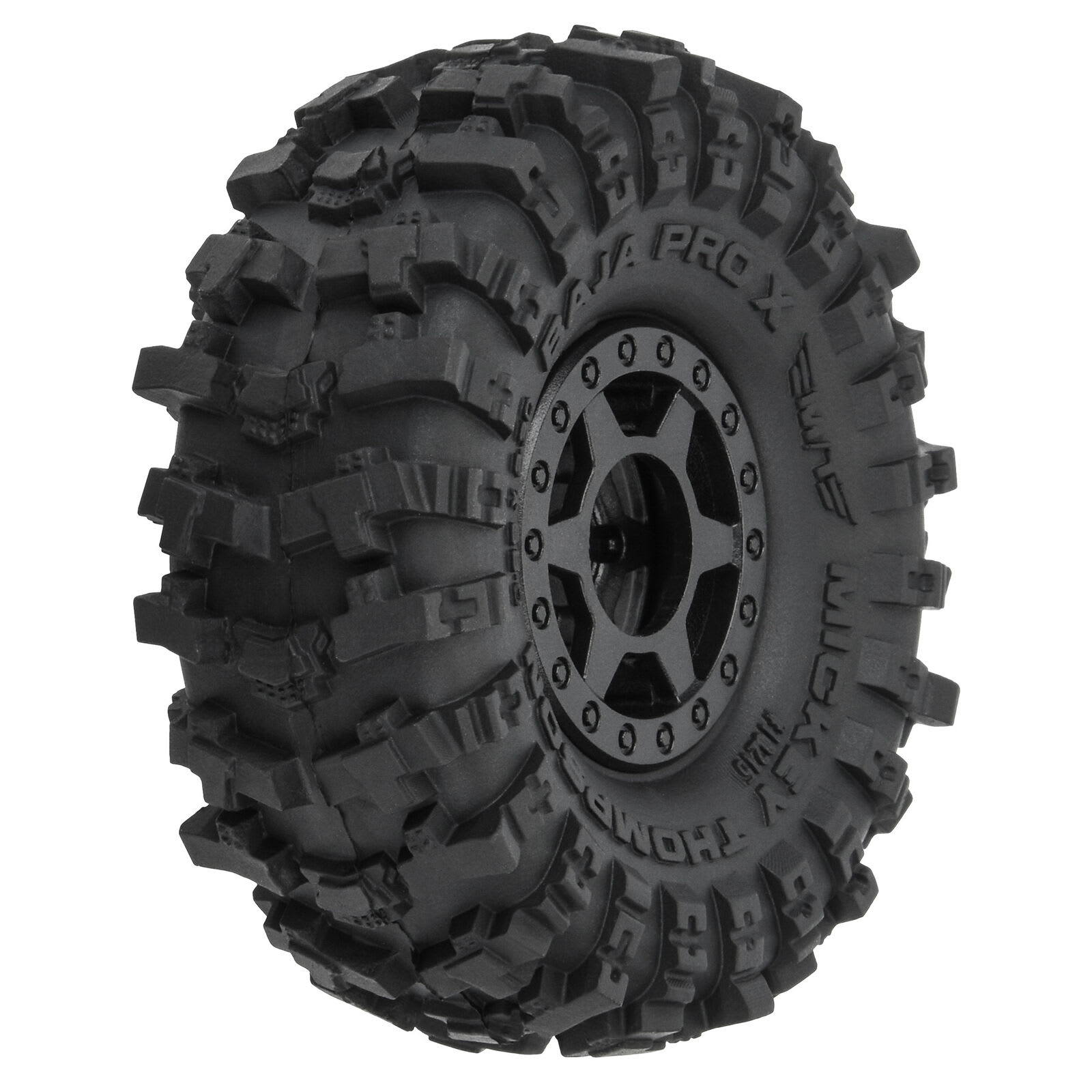 Pro-Line SCX24 1.0" MT Baja Pro X Pre-Mounted Tires (Black) (4) (Medium ...