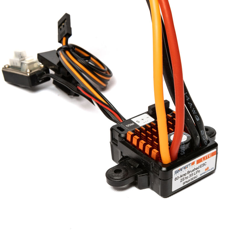 Spektrum Rc Firma 60 Amp Lite Smart Waterproof Brushed Esc Xrchobbies