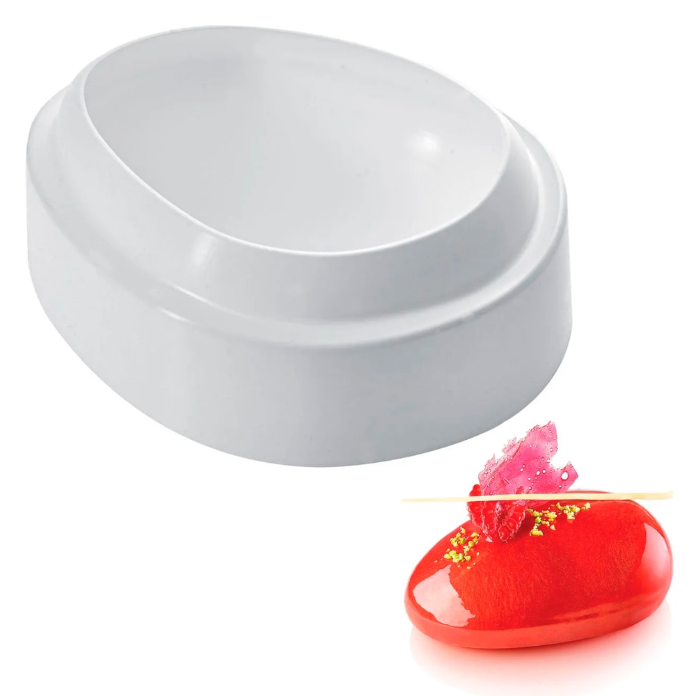 Molde Pastel Ovalado 19 cm. Silicona | TiendaDulce.cl