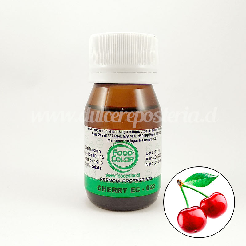 Esencia Food Color 25 gr. Cherry | TiendaDulce.cl