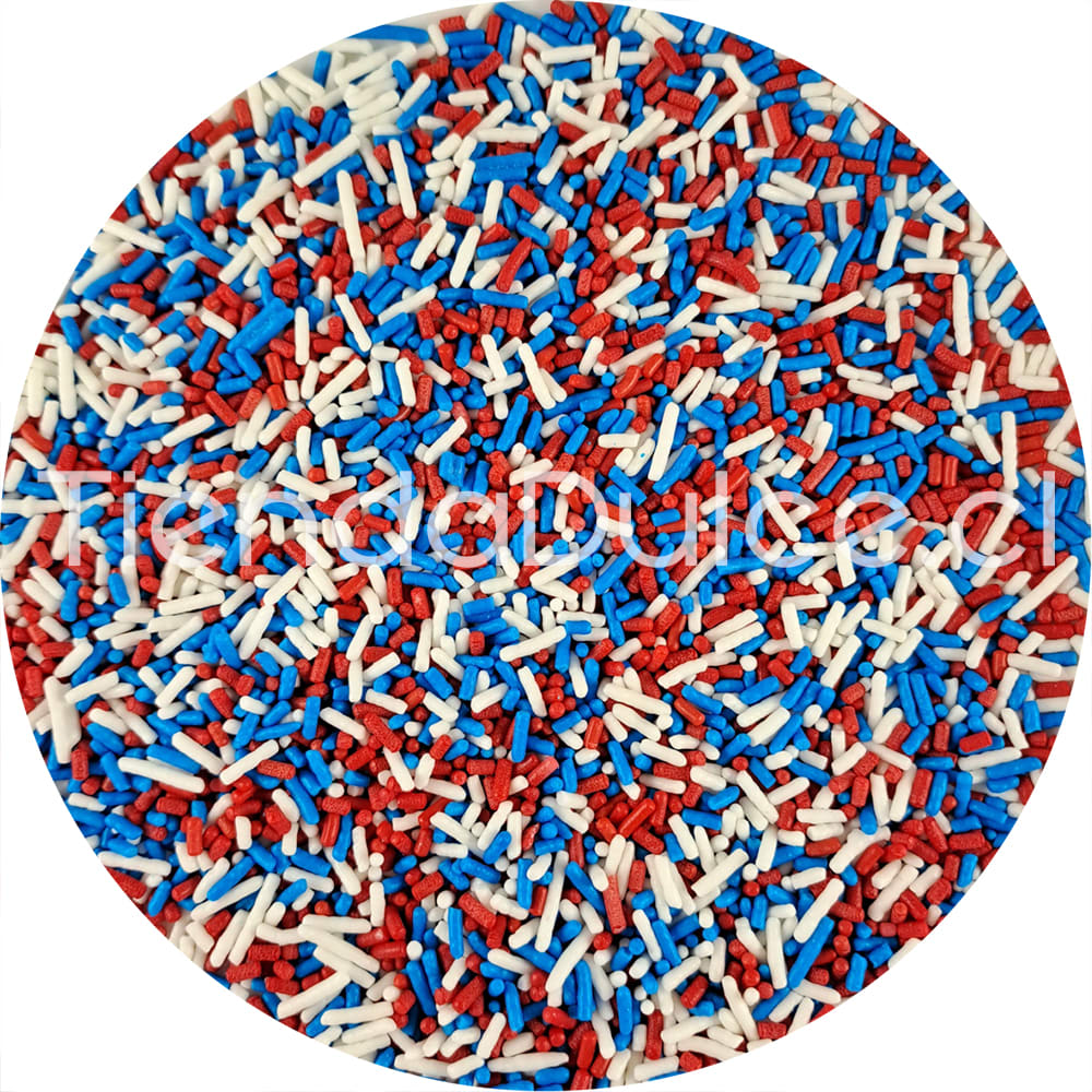 Decoración Granillo Tricolor 100 gr. | TiendaDulce.cl