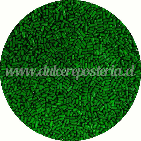Decoración Granillo Verde 100 gr. | TiendaDulce.cl