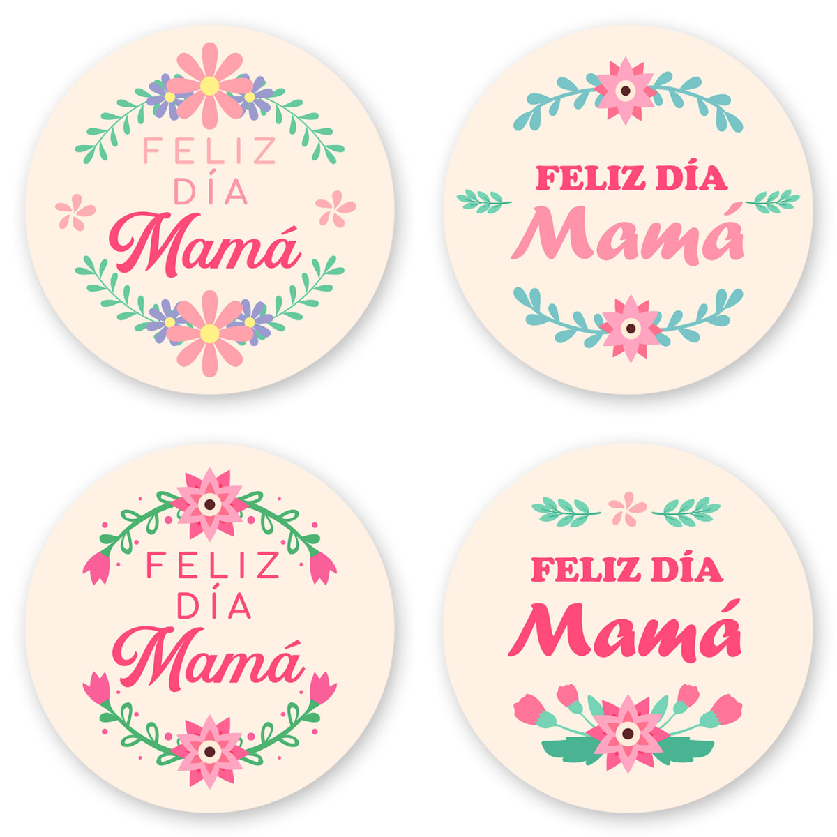 Stickers Mamá N°1 - 24 Unidades | TiendaDulce.cl