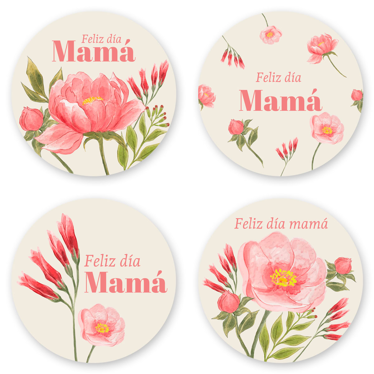 Stickers Mamá N°2 - 24 Unidades | TiendaDulce.cl