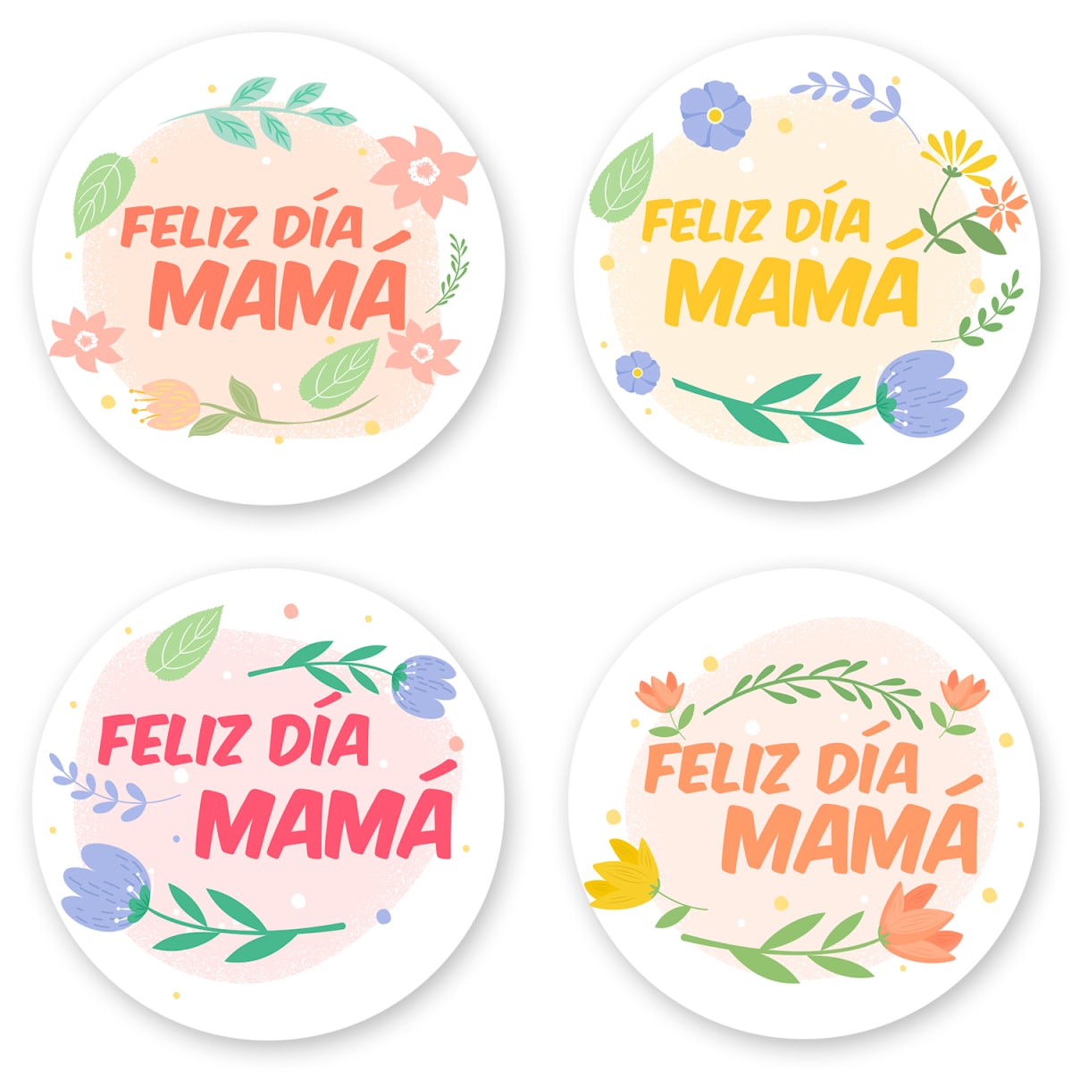 Stickers Mamá N°5 - 24 Unidades | TiendaDulce.cl