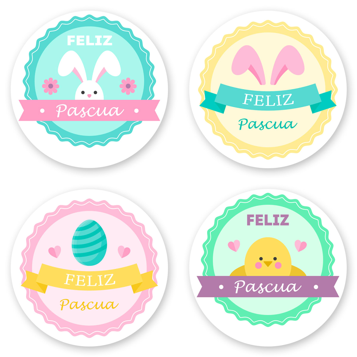 Stickers Pascua N°1 - 24 Unidades | TiendaDulce.cl