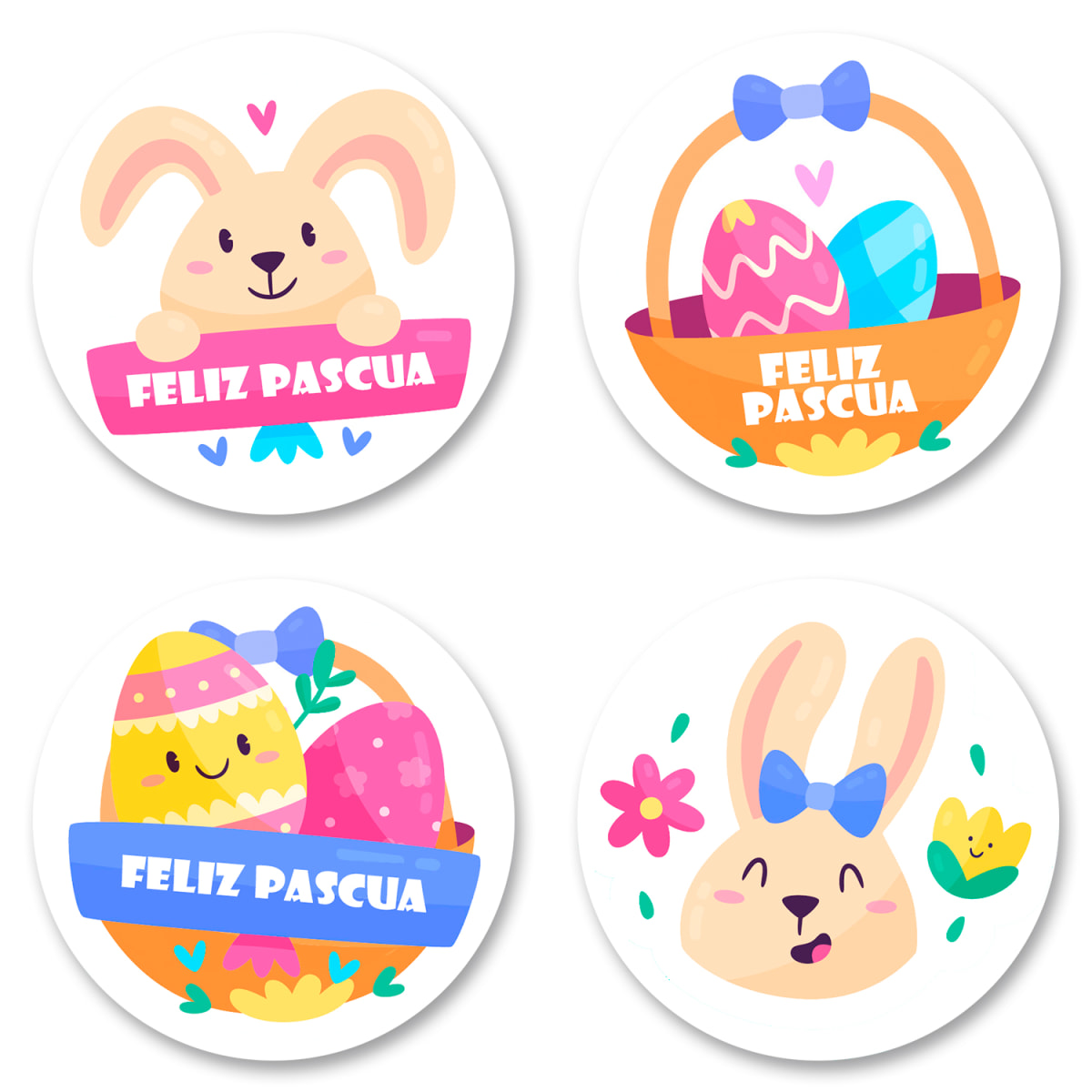 Stickers Pascua N°4 - 24 Unidades | TiendaDulce.cl