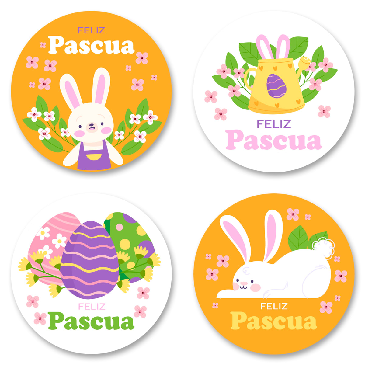 Stickers Pascua N°5 - 24 unidades | TiendaDulce.cl