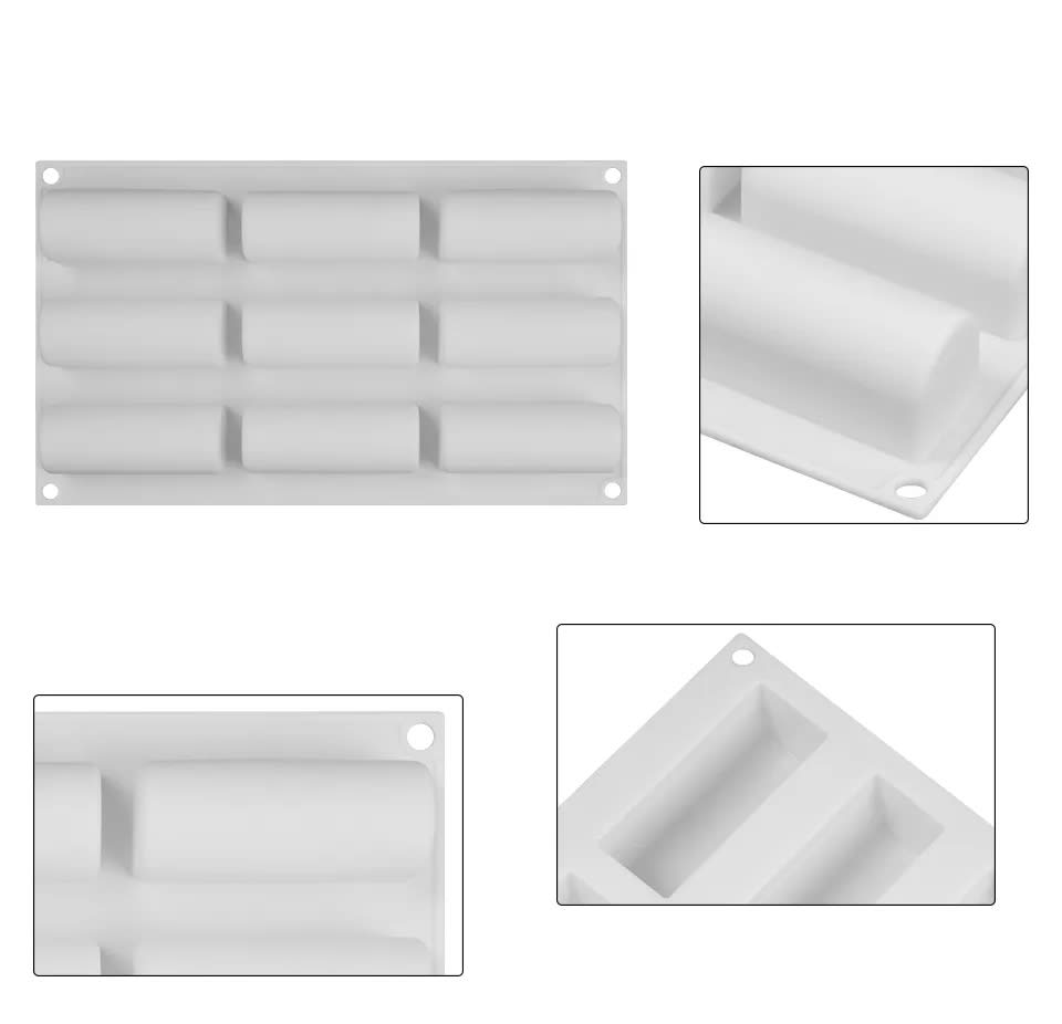 Molde Silicona Mini Buche 9 Cavidades | TiendaDulce.cl