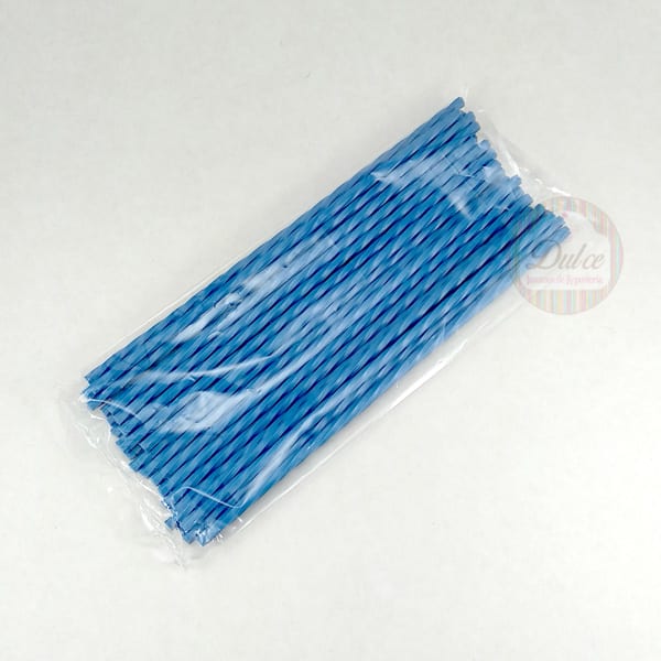 Palitos Plásticos Rizados 18 cm. 25 unidades | TiendaDulce.cl