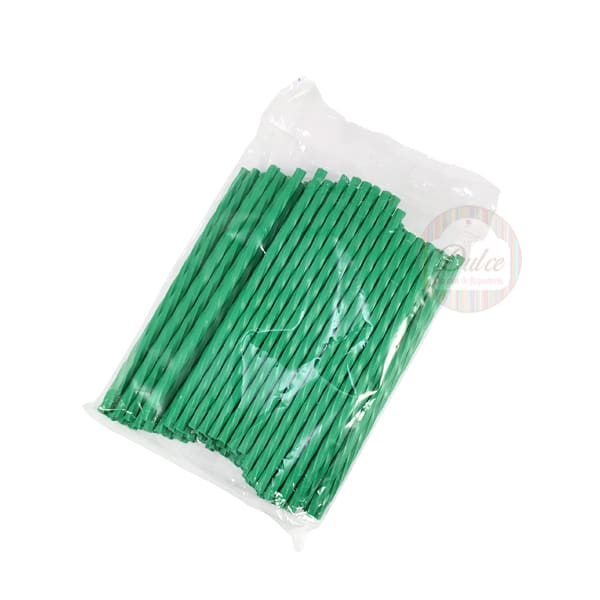 Palitos Plásticos Rizados 10 cm. 100 unidades | TiendaDulce.cl