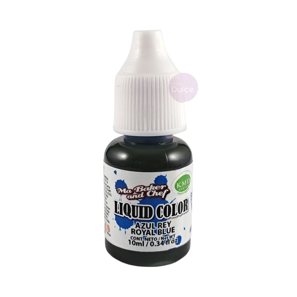 Colorante Liquid Color Azul Rey Ma Baker and Chef 10 ml. | TiendaDulce.cl