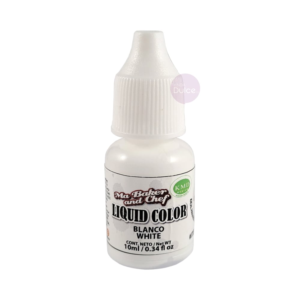Colorante Liquid Color Blanco Ma Baker and Chef 10 ml. | TiendaDulce.cl