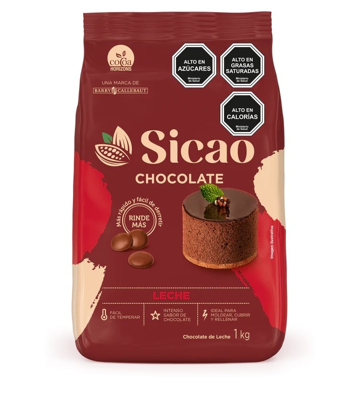 Sicao Leche 33% Cacao 1 kg. | TiendaDulce.cl