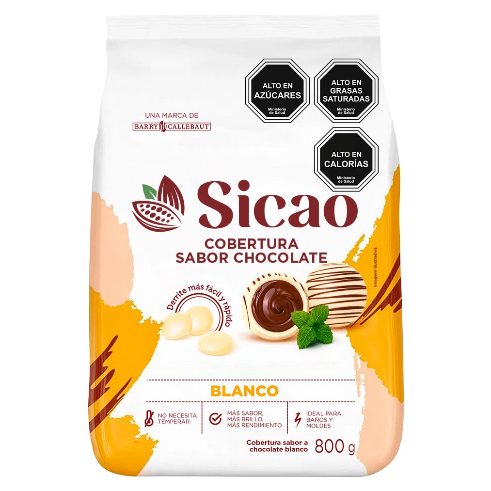 Cobertura Sicao Blanco 800 gr. | TiendaDulce.cl