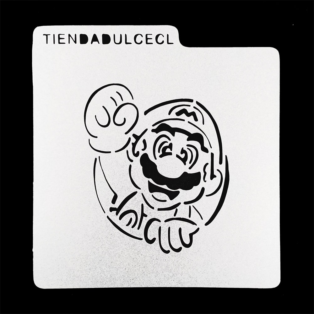 Stencil Cuadrado Mario Bross | TiendaDulce.cl