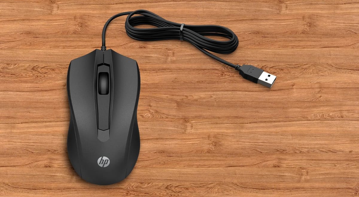 MOUSE CABLEADO HP 100 (6VY96AA) | NTPeru