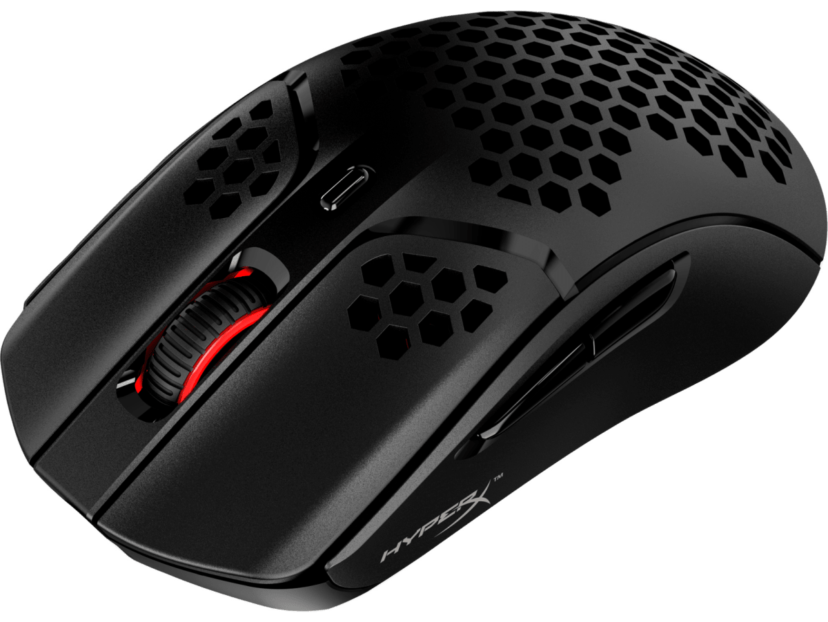MOUSE INALÁMBRICO HP HYPERX PULSEFIRE HASTE BLACK (4P5D7AA) | NTPeru