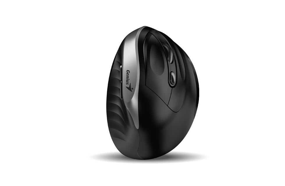 MOUSE GENIUS ERGO 8250S WIRELESS VERTICAL 6B ERGONOMICO SILVER ...