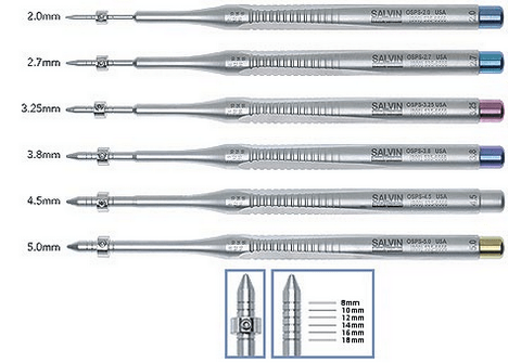 Salvin Straight Spreading Osteotomes W/Stop-Set 6 | Biomateriales Chile