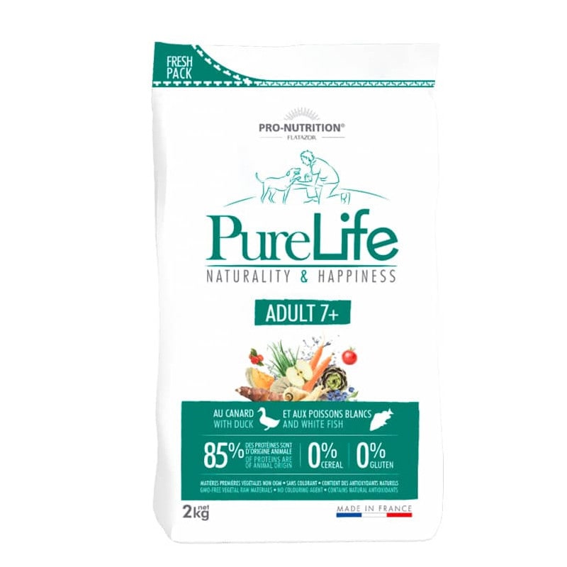 PURE LIFE CANINO SENIOR 7+ 2KG | MASKOTAK