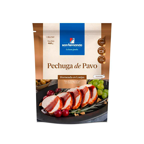 Pechuga de Pavo Horneada en lonjas x Bolsa (460gr) | SF Market Online