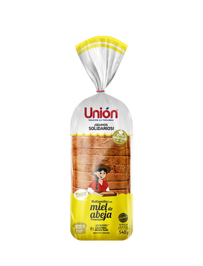 Pan Unión Multisemillas C/Miel de Abeja (540gr) | SF Market Online