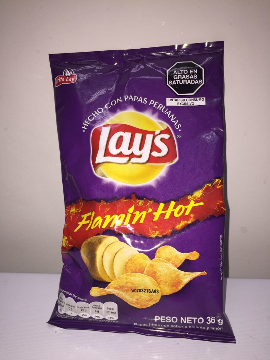 Papas Lays Flamin Hot x 36gr | SF Market Online