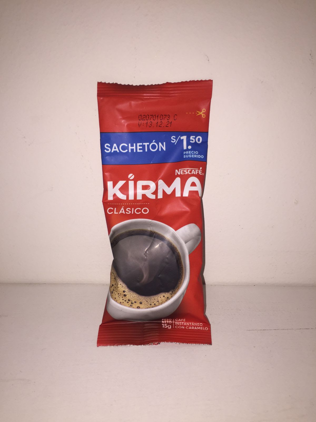 Café Instantáneo Kirma Clásico Sachetón 15gr | SF Market Online