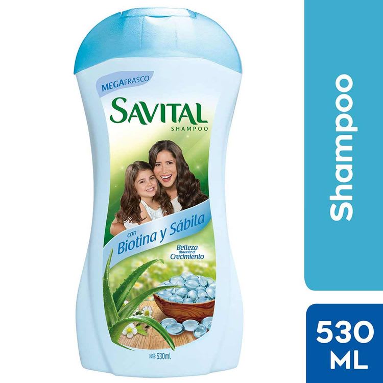 Savital Shampoo Biotina y Sábila 530ml | SF Market Online