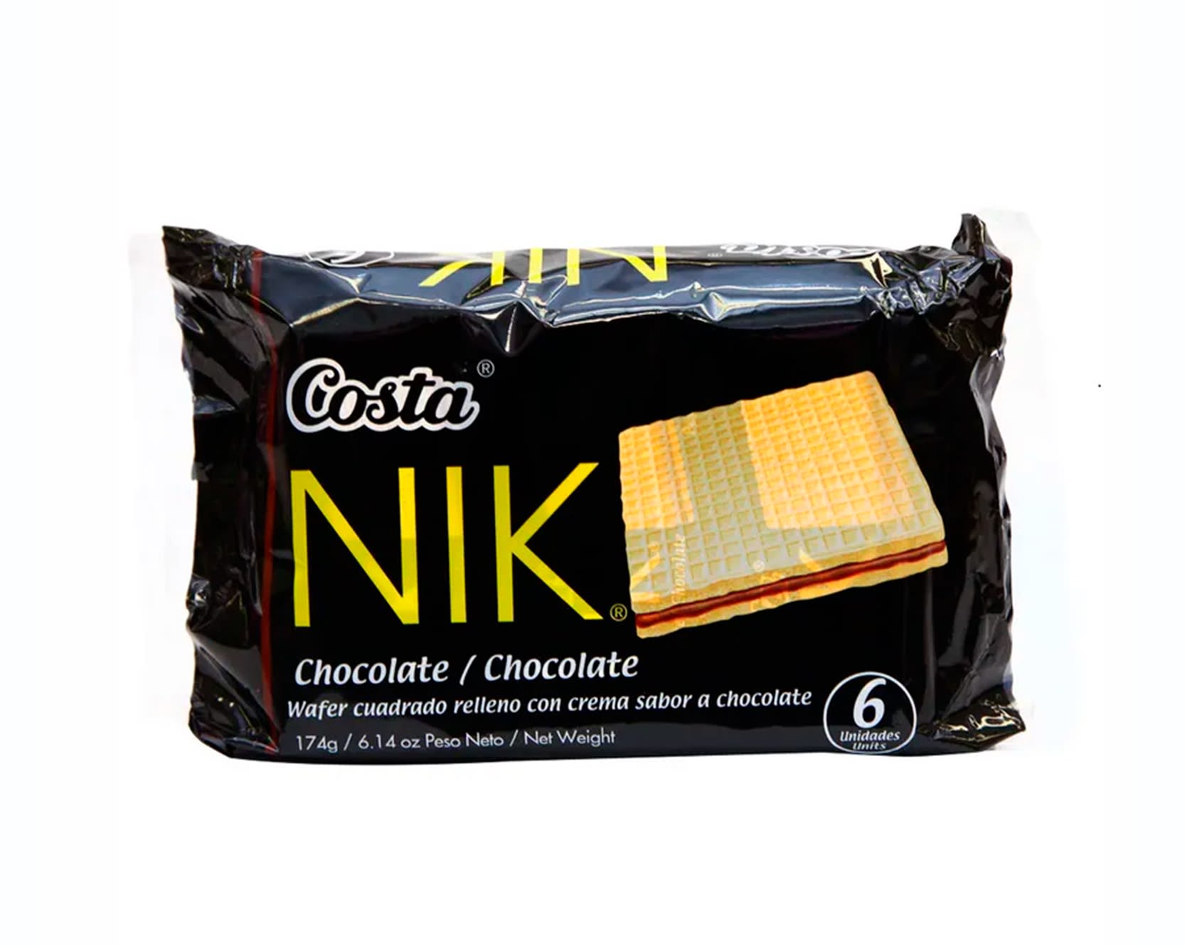 Wafer Nik Chocolate Pack x 6Und | SF Market Online