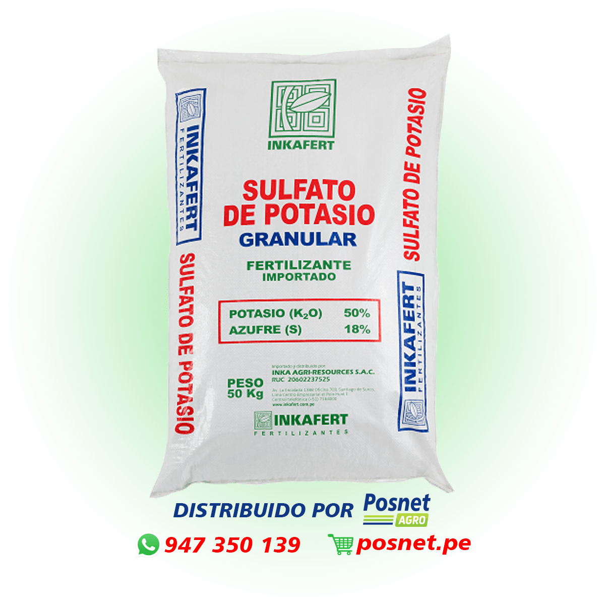 SULFATO DE POTASIO GRANULAR * | POSNET