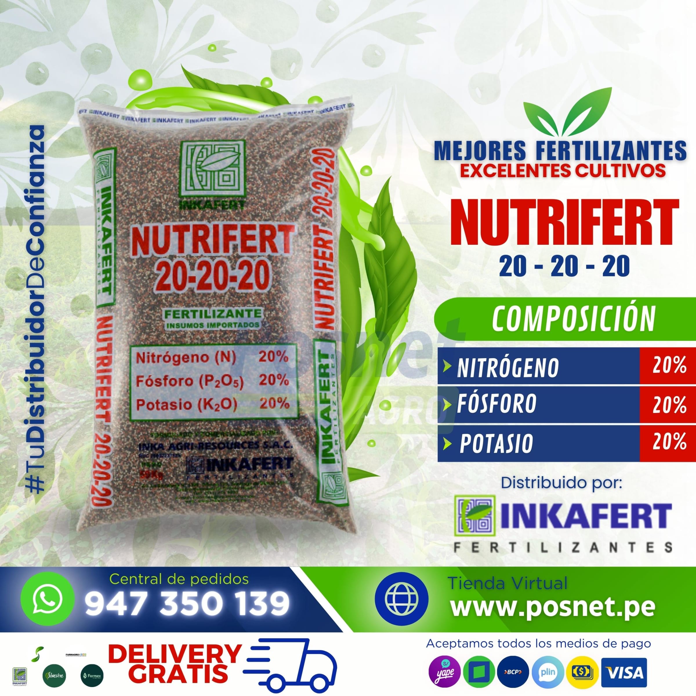 NUTRIFERT 20-20-20 * | POSNET