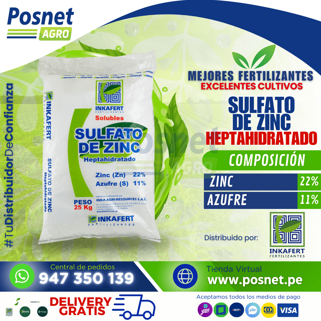 SULFATO DE ZINC HEPTAHIDR | POSNET